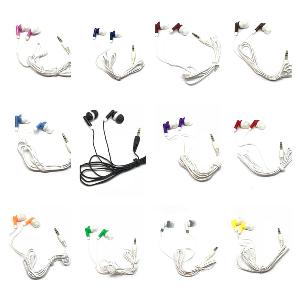Mixed Color Stereo Earbud Headphones | TFD Supplies
